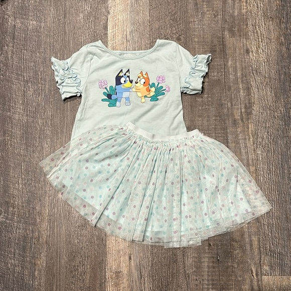 Bluey | Matching Sets | Girls Bluey Outfit Tshirt Skirt 3t | Poshmark